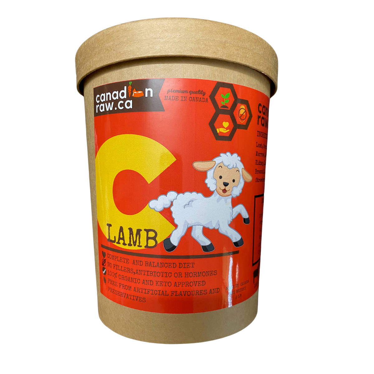 Complete LAMB Meal Diet– Canadian Raw